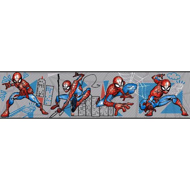 DISNEY KID VOL 4 SPIDER-MAN FRACTURE WALLPAPER BORDER